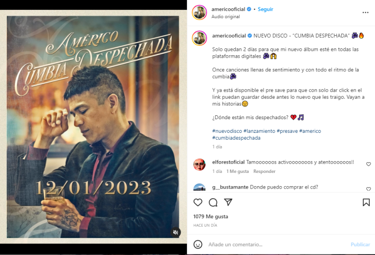 "Cumbia Despechada": Américo promete poner a todos a bailar con su ...